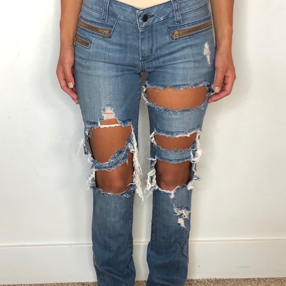 Rockstar | Jeans | Rockstar Distressed Denim Jeans | Poshmark